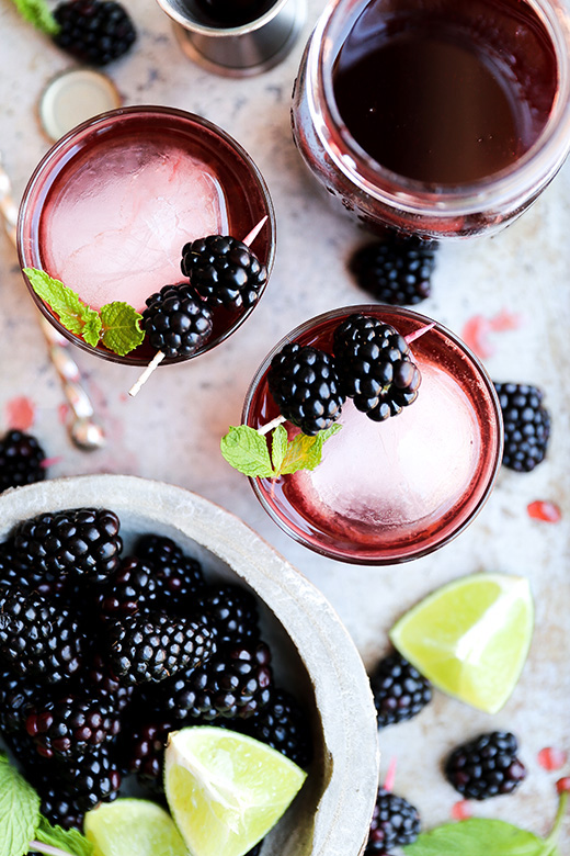Blackberry-Ginger Shrub Rum Cocktail – Floating Kitchen