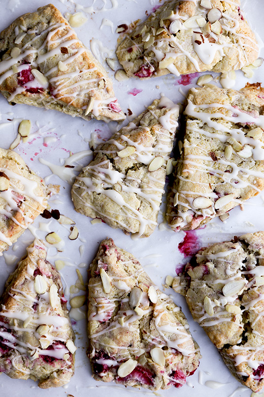 Strawberry-Rhubarb Almond Scones – Floating Kitchen