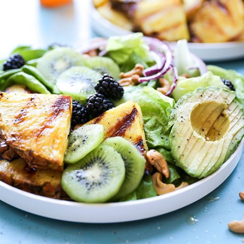 Grilled Romaine Salad with Corn and Avocado – Floating Kitchen