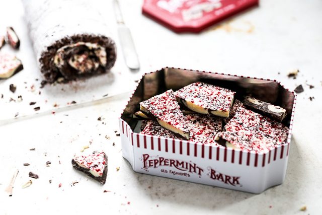 Mocha Peppermint Cream Roll Cake – Floating Kitchen