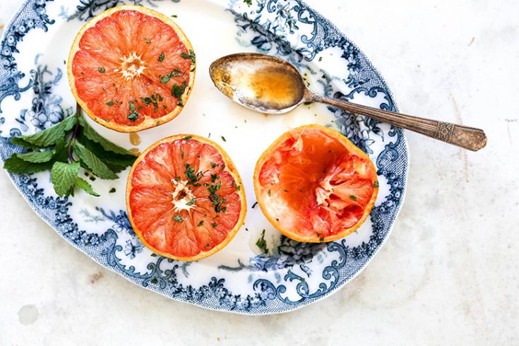 Baked Grapefruit with Mint – Floating Kitchen