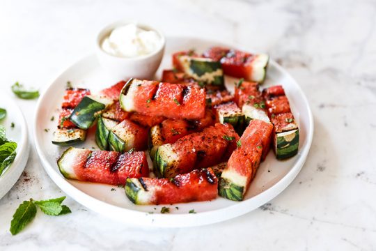Spicy Grilled Watermelon with Honey-Yogurt – Floating Kitchen