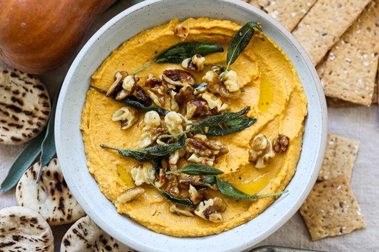 Honeynut Squash Hummus with Sizzled Walnuts and Sage – Floating Kitchen